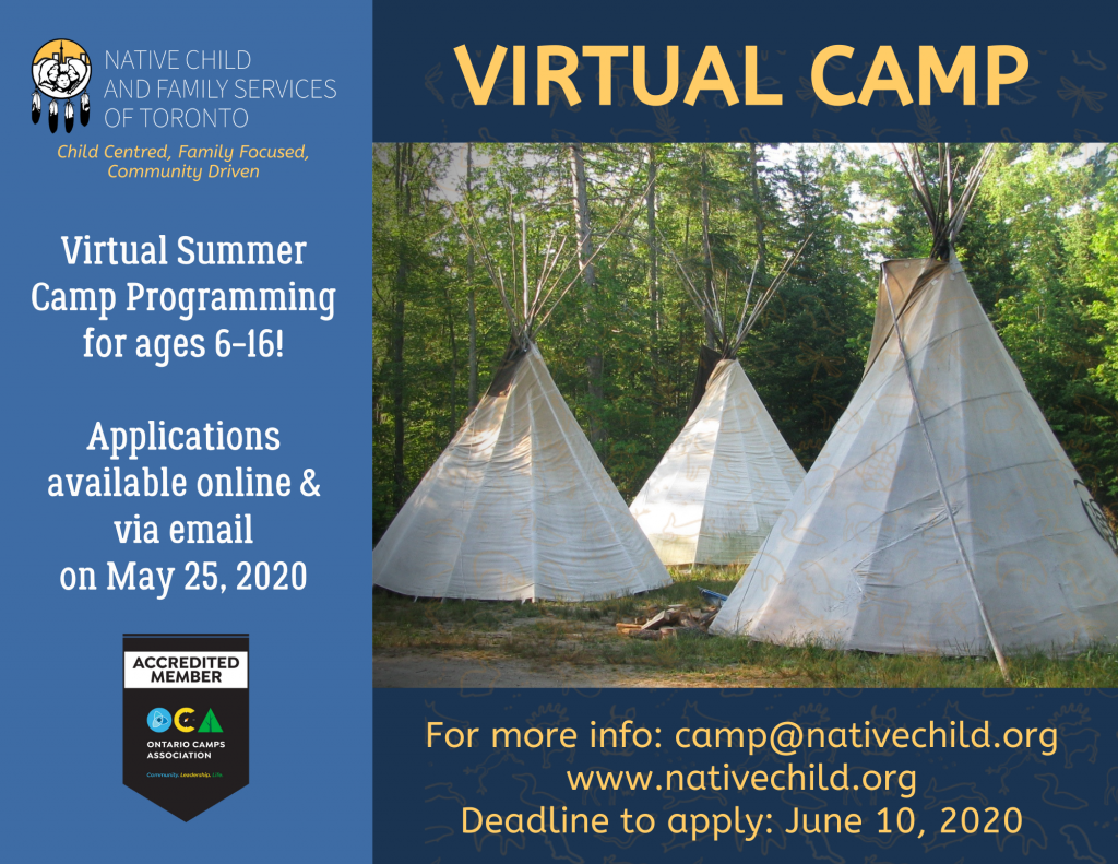 Applications Now Open for 2020 Virtual Summer Camp - Native Child and ...